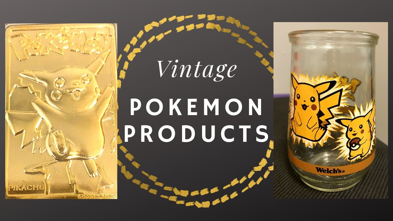 Vintage Pokemon Products | Welch's Pokemon Jelly Jars, 23K Gold Plated ...