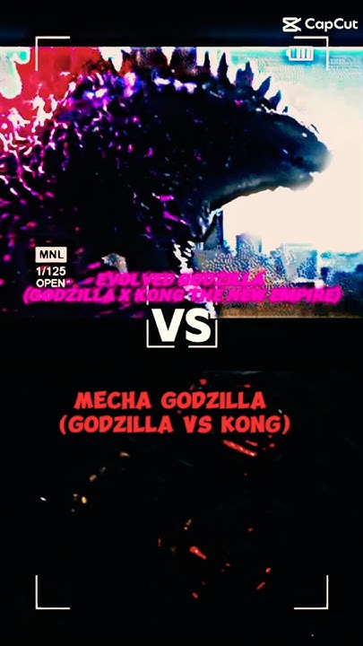Evolved Godzilla (Gxk) Vs MechaGodzilla (Gvk) #edit #monsterverse - YouTube