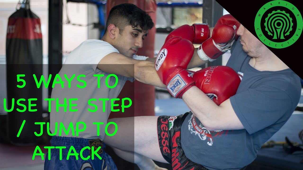 5 Ways to use the Step / Jump to Attack in Muay Thai - YouTube