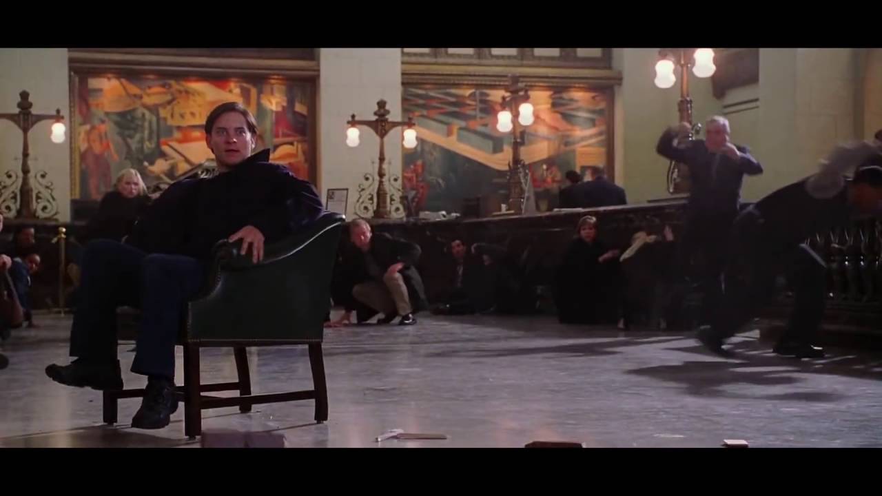 SPIDER-MAN 2 : SPIDERMAN VS DOCTOR OCTOPUS BANK FIGHT SCENE HD 1080p ...