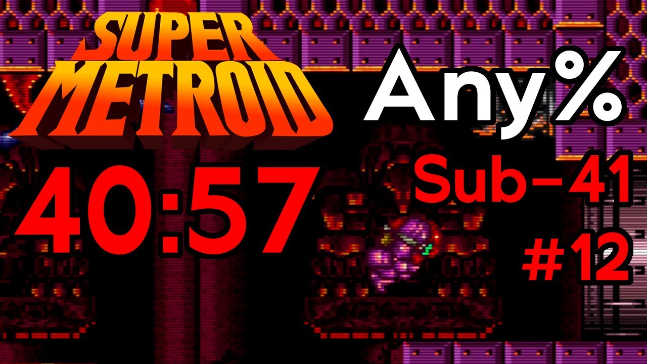 Super Metroid - Any% Speedrun in 40:57 (Sub-41 #12) - YouTube