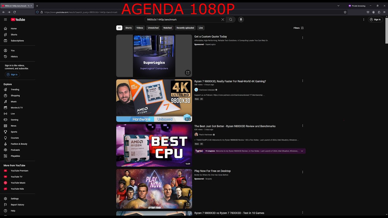 Tech Reviewers and Agenda 1080P - YouTube