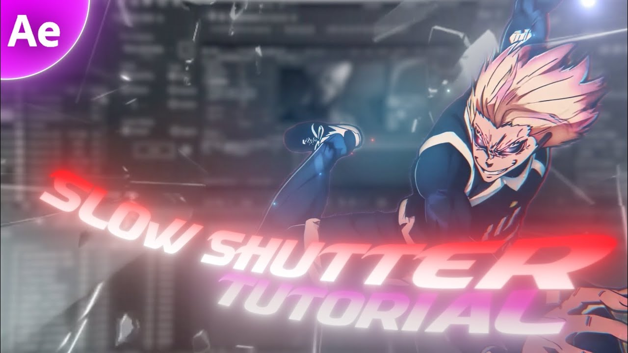 Slow Shutter BG+Text Zoom In- After Effects Tutorial - YouTube