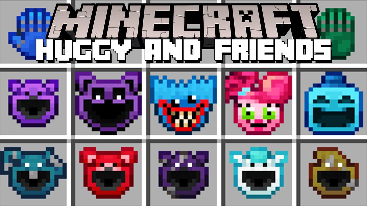 Minecraft HUGGY & FRIENDS / POPPY PLAYTIME MOD! (Minecraft Mods) - YouTube