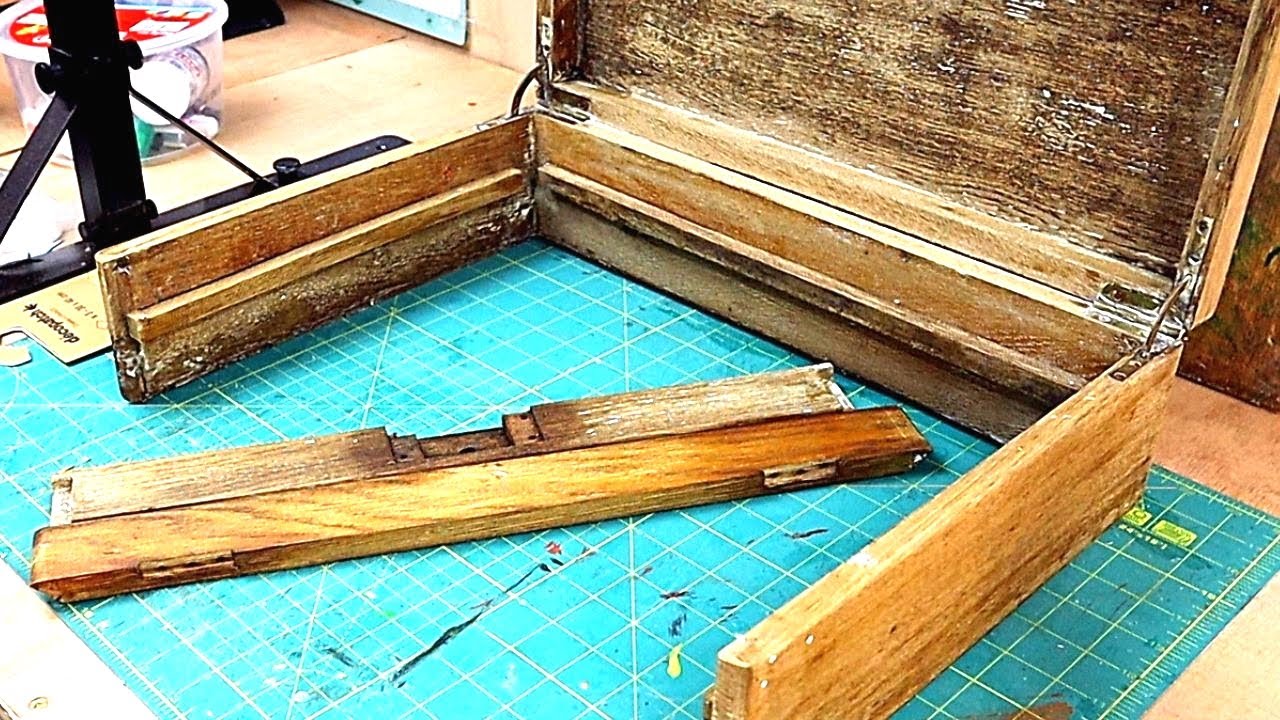 Watch me RESTORE this old wood box - YouTube