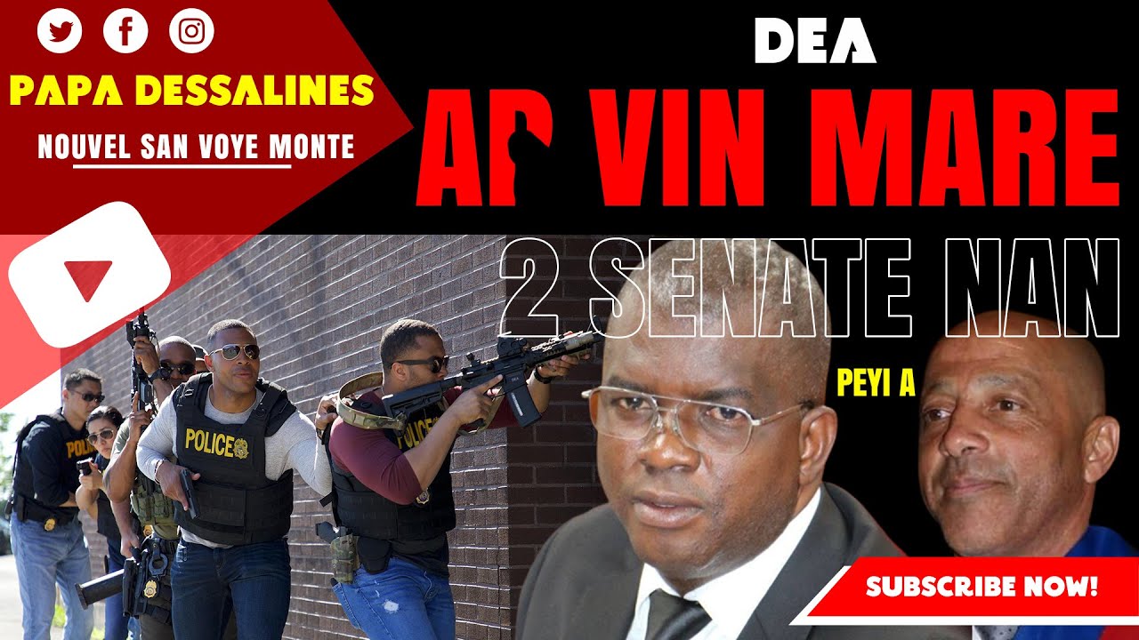 Se konfime DEA ap vin pran 2 senatè a atè ki nan dwòg,Hervé Foucant ak ...