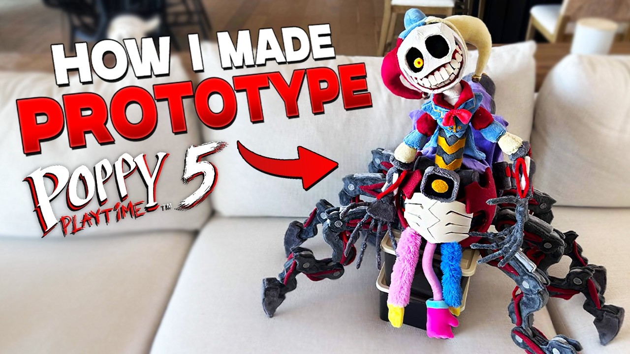 How I Made THE PROTOTYPE (Poppy Playtime Plush DIY) ft. Slyp1e - YouTube
