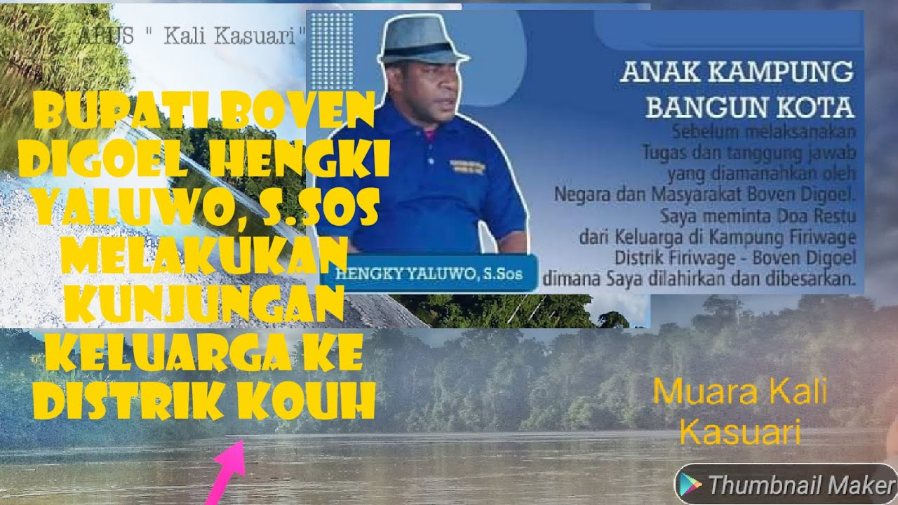 Kunjungan Keluarga Bupati Boven Digoel HENGKI YALUWO, S. Sos di Distrik ...