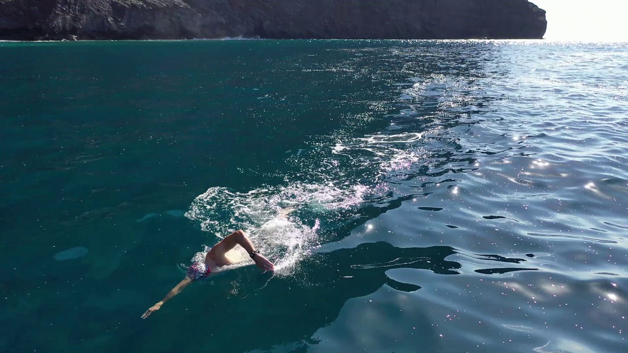 HOW TO SWIM IN OPEN WATER!! Stunning Drone Footage!!! - YouTube