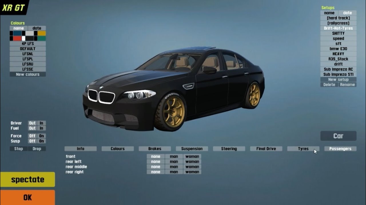 [G27]500 HP BMW M5 DRIFT .LFS.(WHEEL CAM) - YouTube