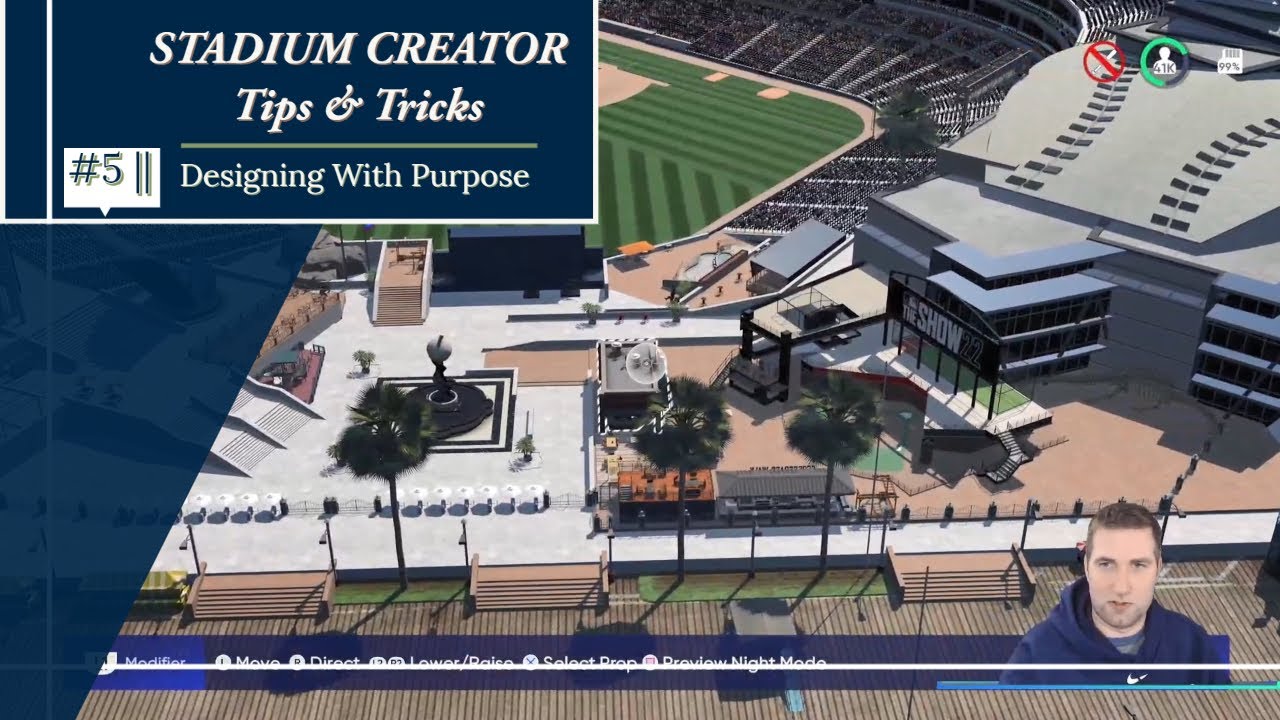 Tips & Tricks, 5/9 || DESIGNING WITH PURPOSE (Stadium Creator, MLB The ...