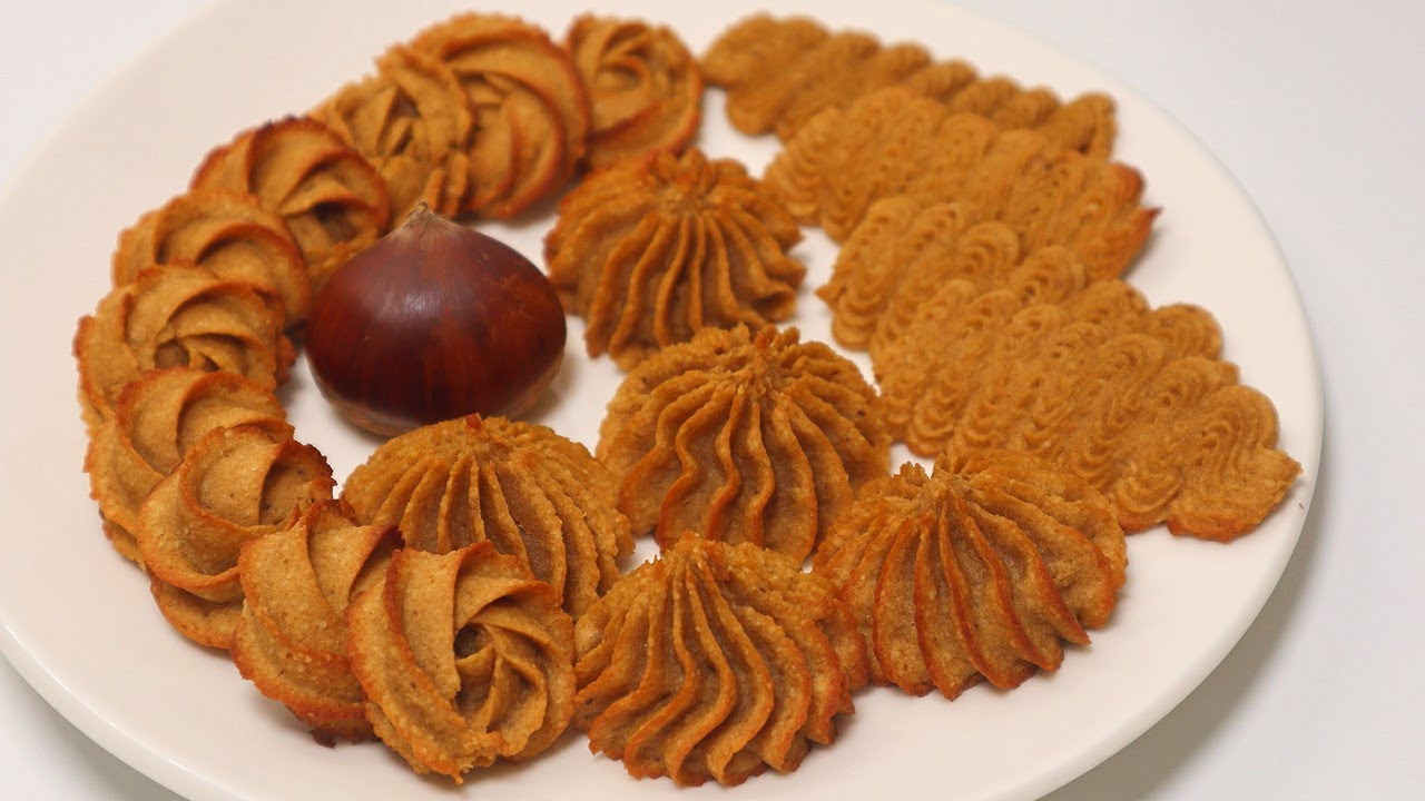 Super Easy Chestnut Cookie Recipe｜Chestnut Dessert 🌰 초간단 밤 쿠키 만들기 - YouTube