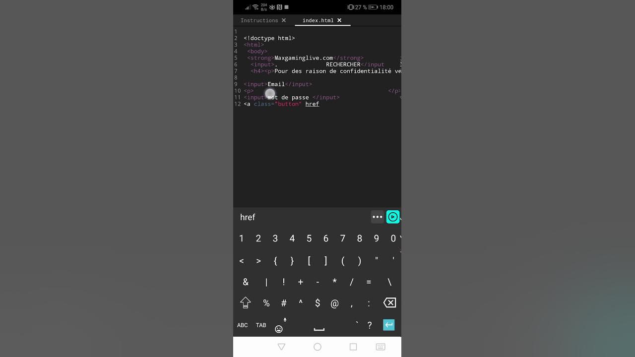 APPRENDRE A CODER UN BOUTON CLIQUABLE AVEC LIEN EN HTML - YouTube