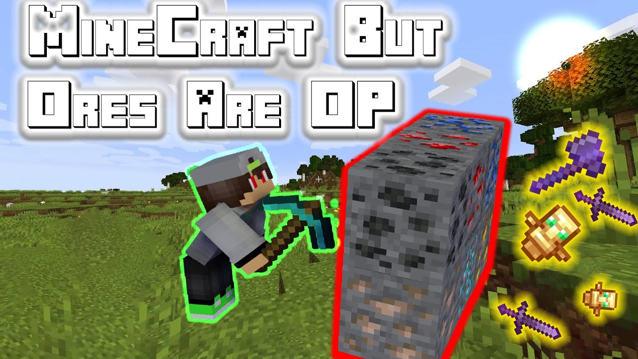 MINECRAFT But Ores are OP | Minecraft Mods - YouTube
