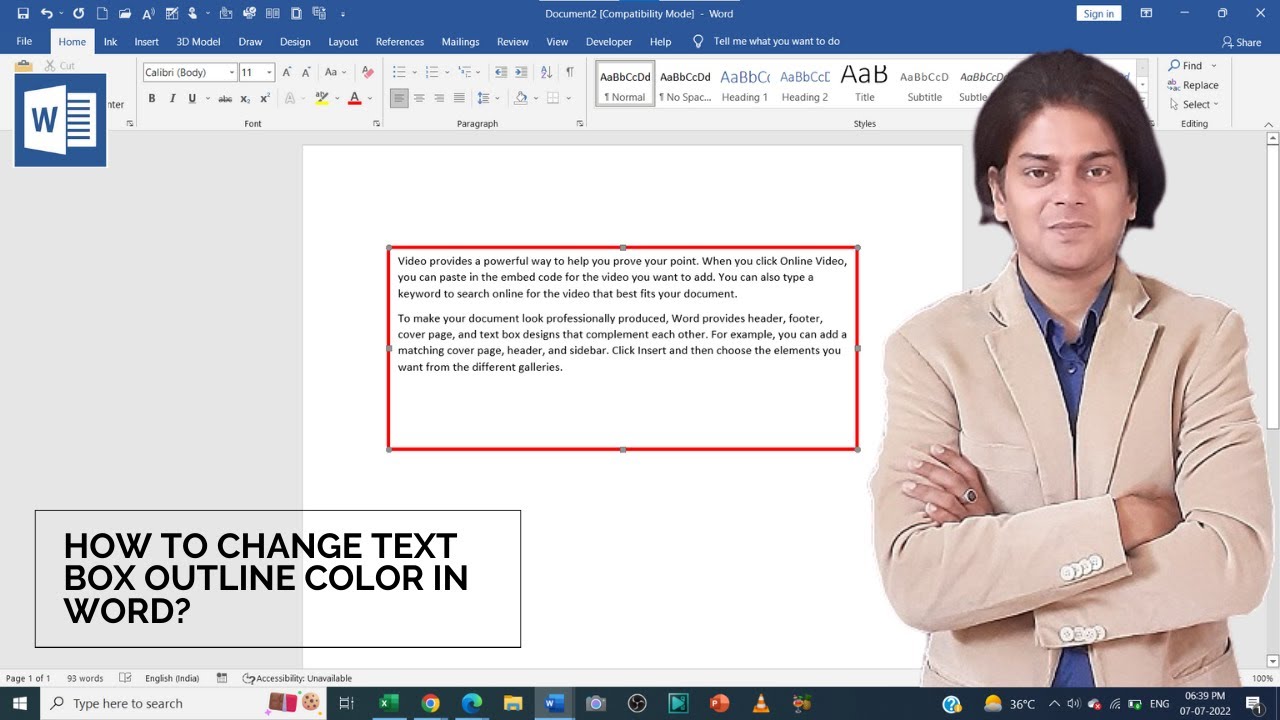 How To Change Text Box Outline Color In Word YouTube How To Change Text Box Outline Color In Word YouTube
