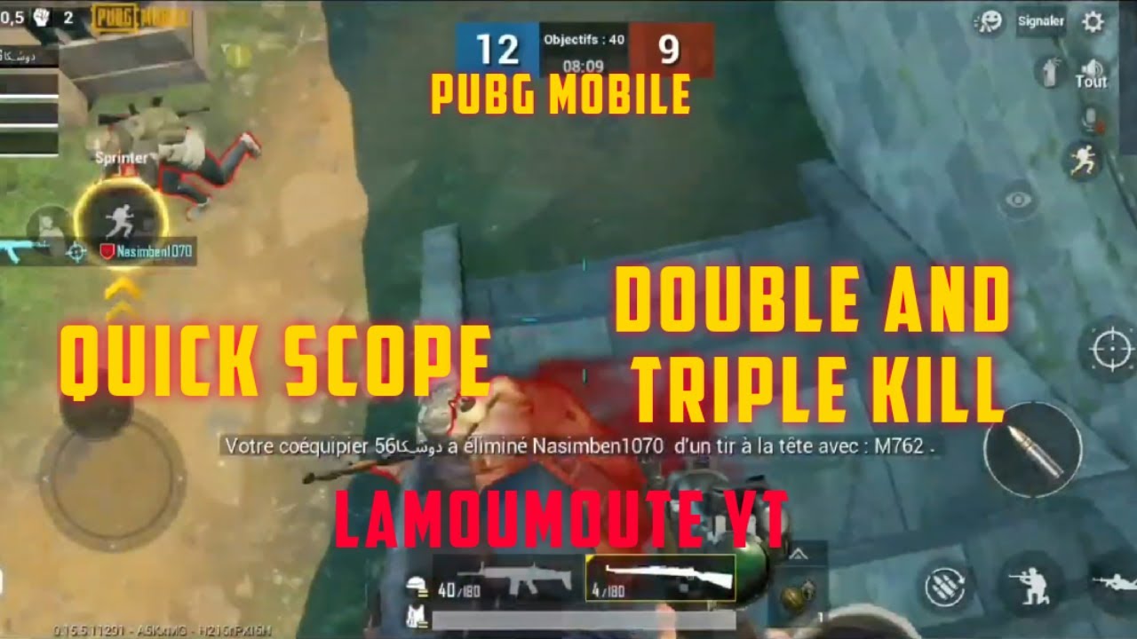 PUBG MOBILE | QUICK SCOPE | DOUBLE AND TRIPLE KILL - YouTube