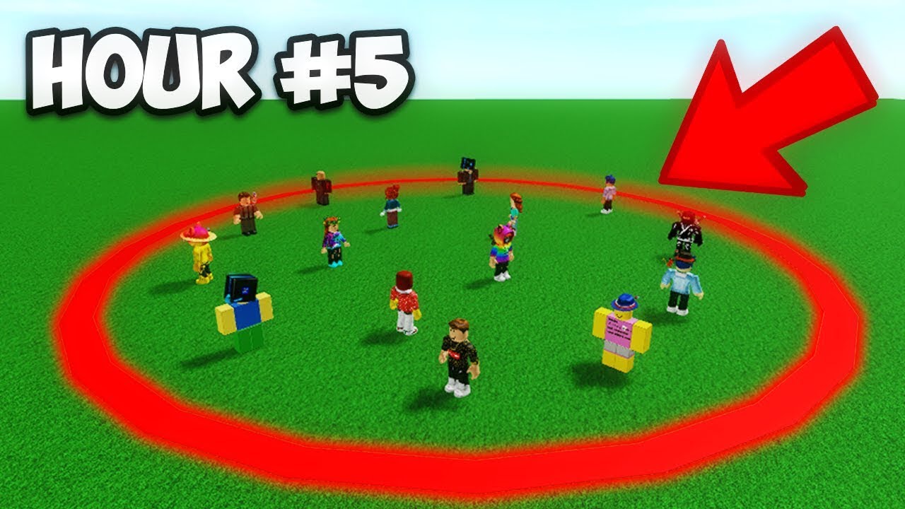 Last to leave the circle in roblox - YouTube