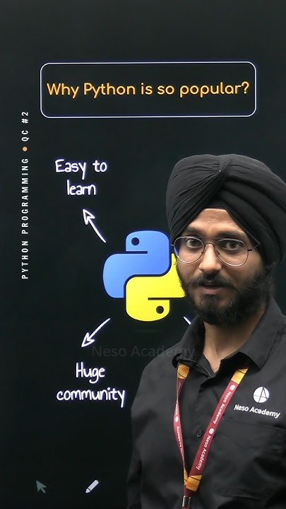 Why Python Is So Popular Python Nesoacademy Quickconcepts Youtube