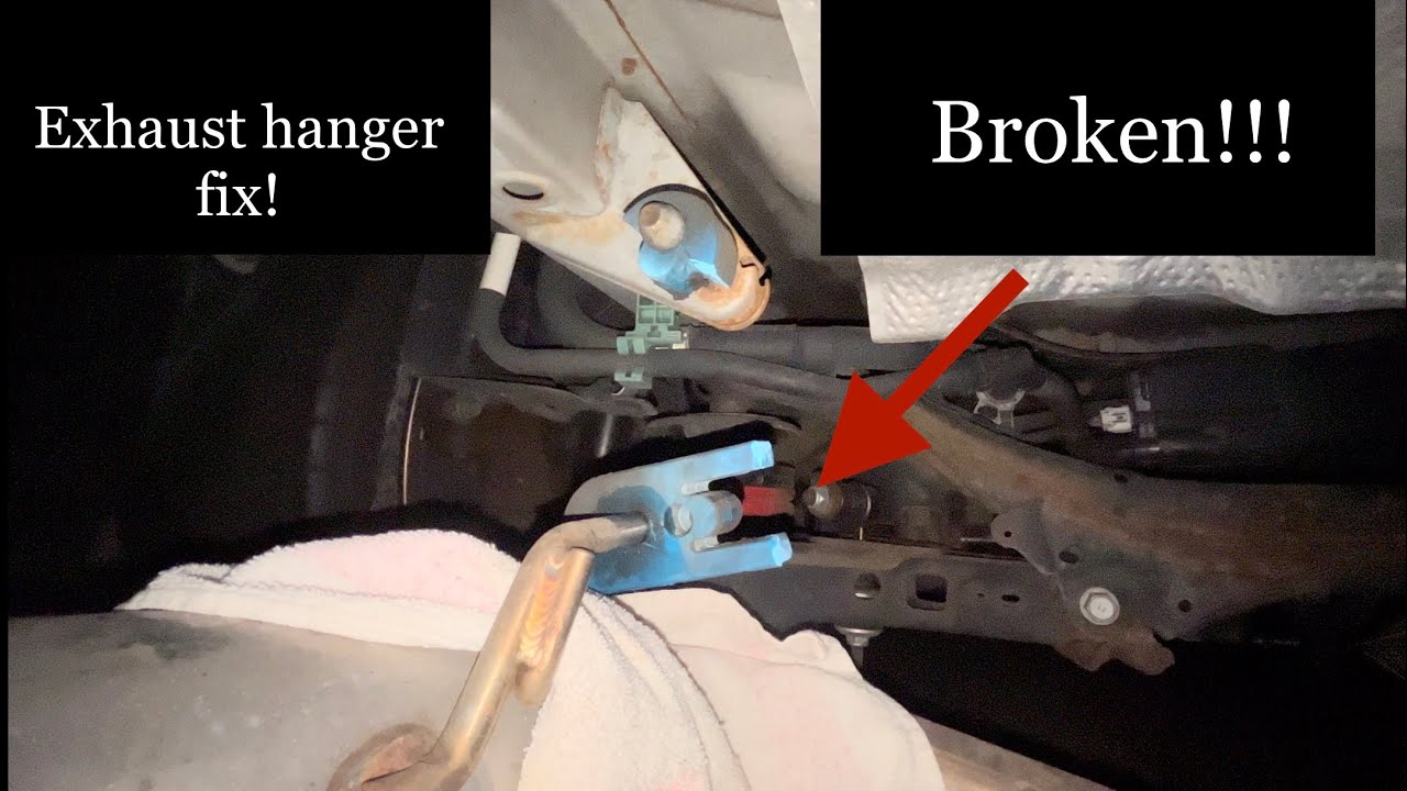 How to replace a broken exhaust hanger!! - YouTube