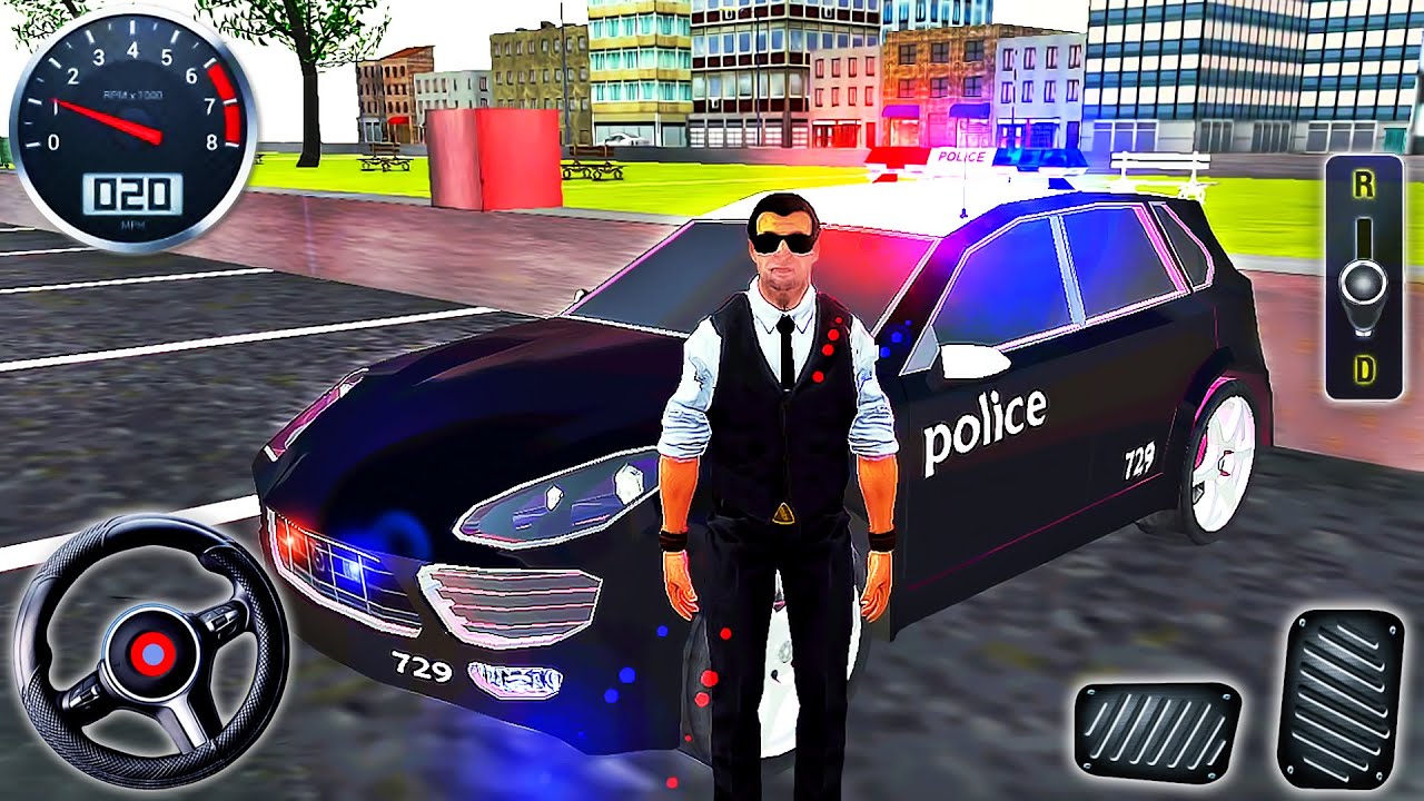 Real Police Car Driving Simulator 3d Police Patrol In City Drive