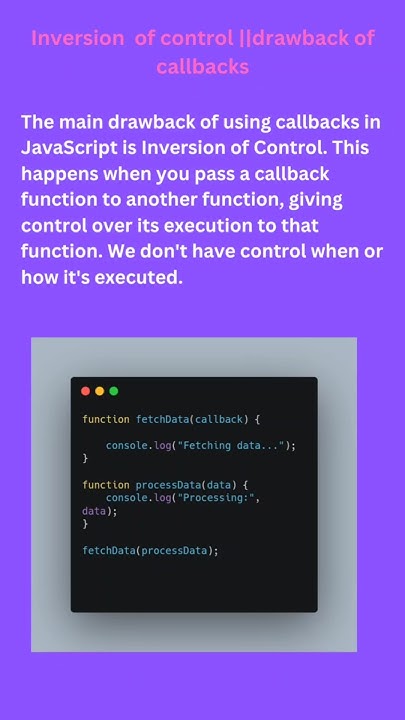The Hidden Danger of Callbacks in JavaScript! 😱 (Inversion of Control)# ...