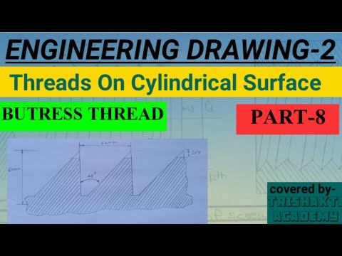 Butress Thread(Engineering Drawing) - YouTube