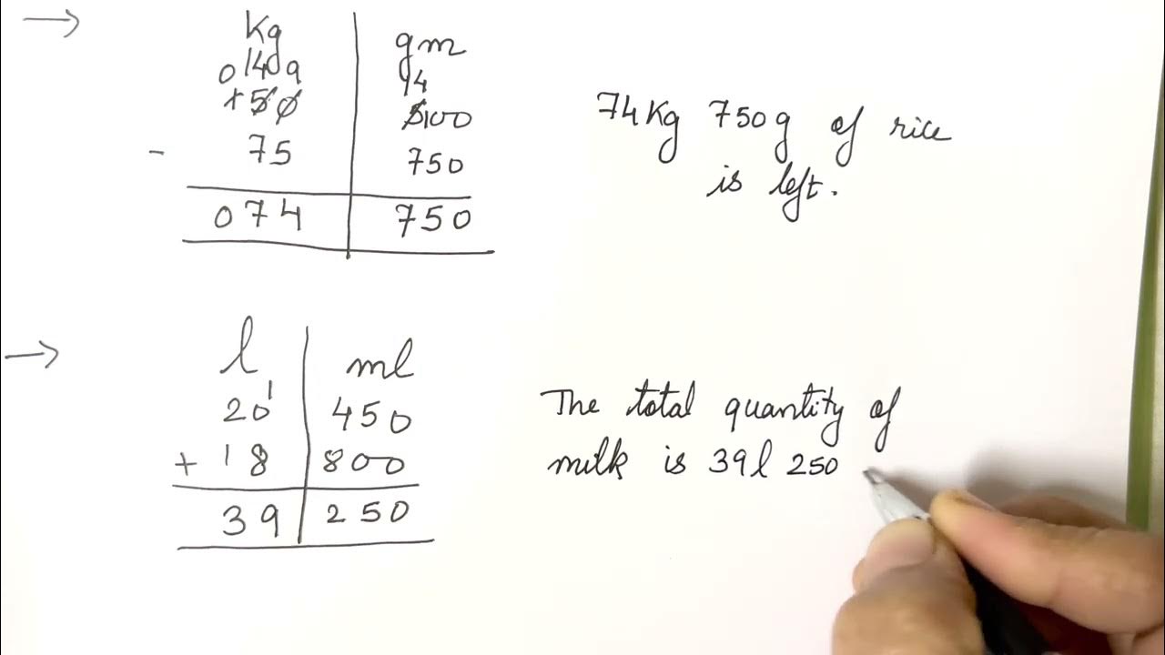 Problems on measurement | class 5 maths chapter 11 | problems sums on add ,subtract,multiply ...