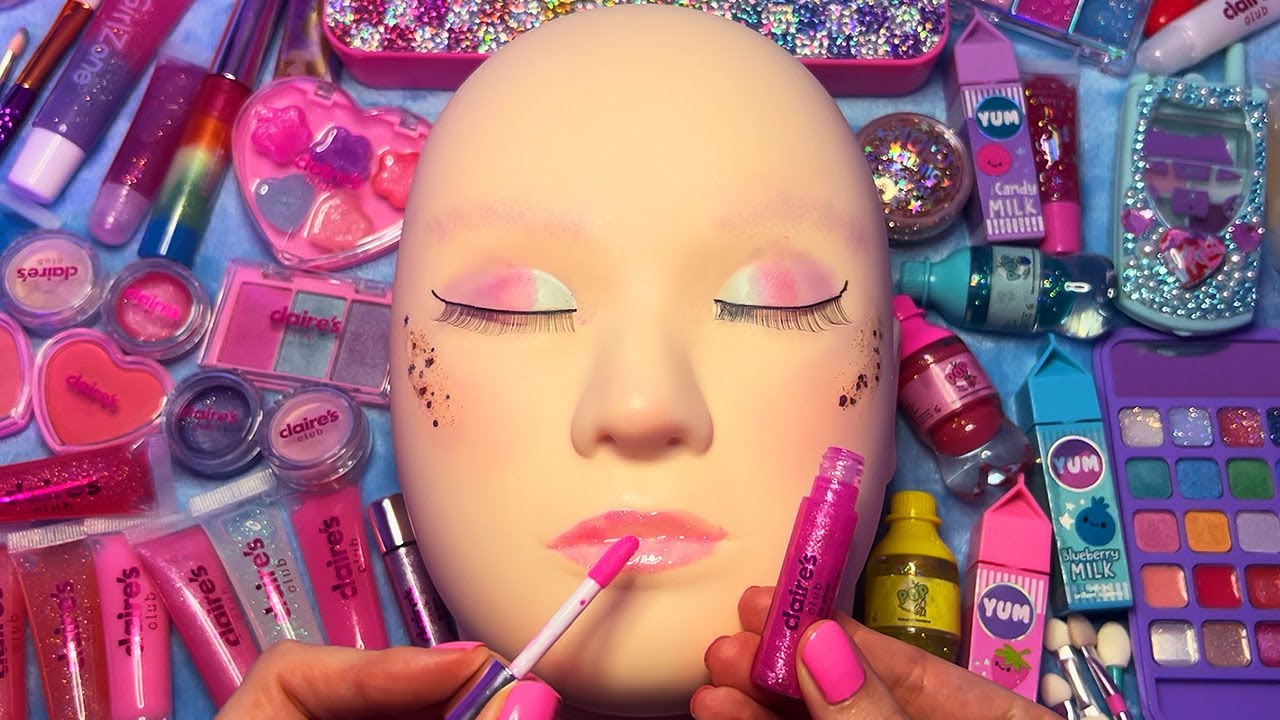 ASMR Claire’s Makeup on Mannequin (Whispered) - YouTube