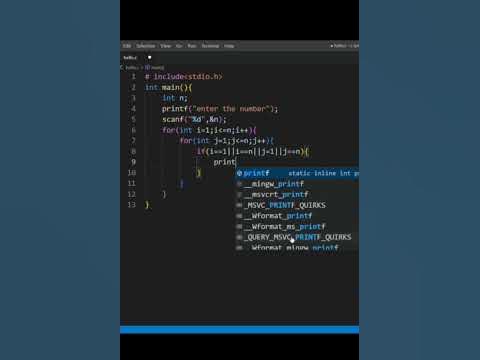# How print hollow square star pattern in C. #shorts - YouTube