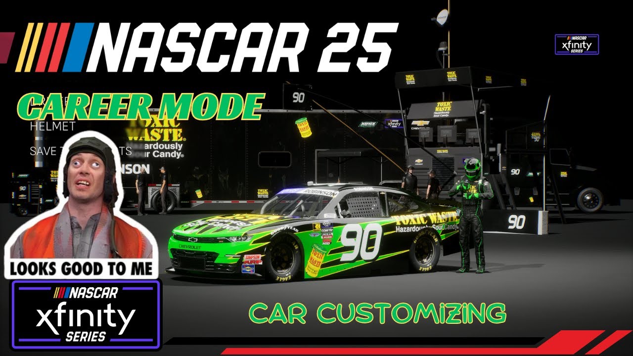 NASCAR 25 Career Mode | Customizing My Xfinity Series Ride!! - YouTube