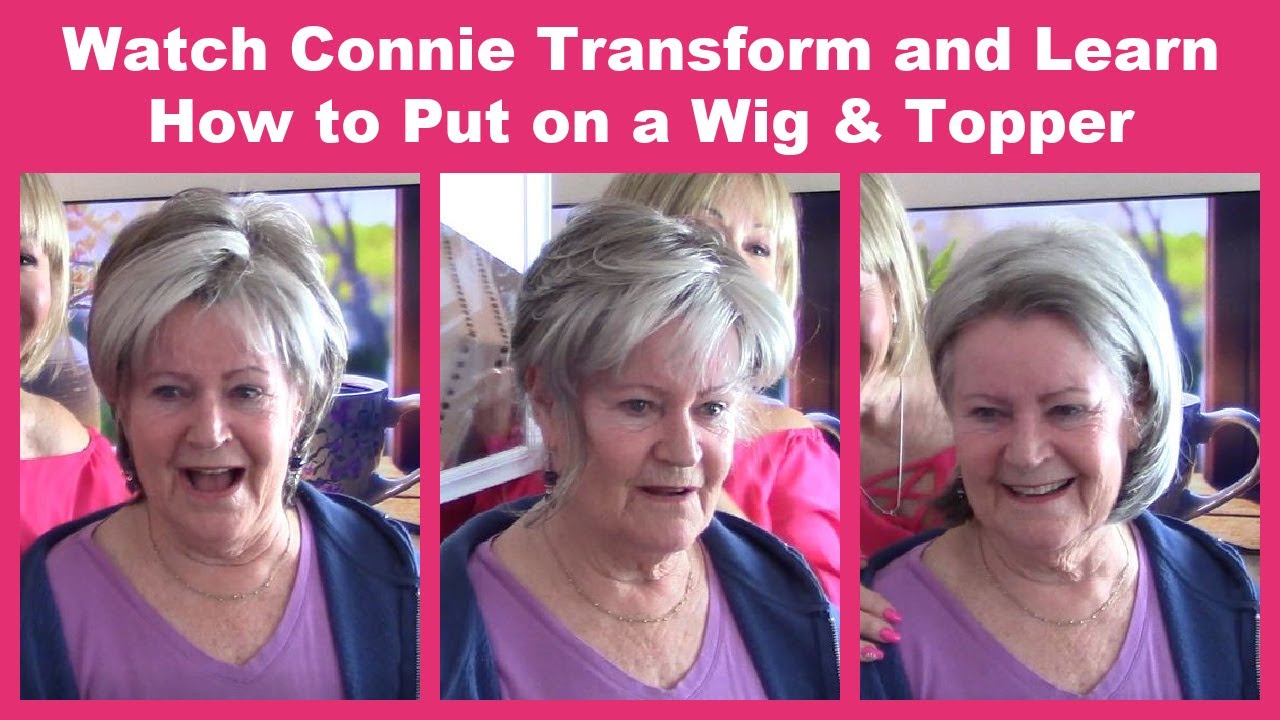 Watch Connie Transform and Learn How to Put on a Wig and Topper (Godiva ...
