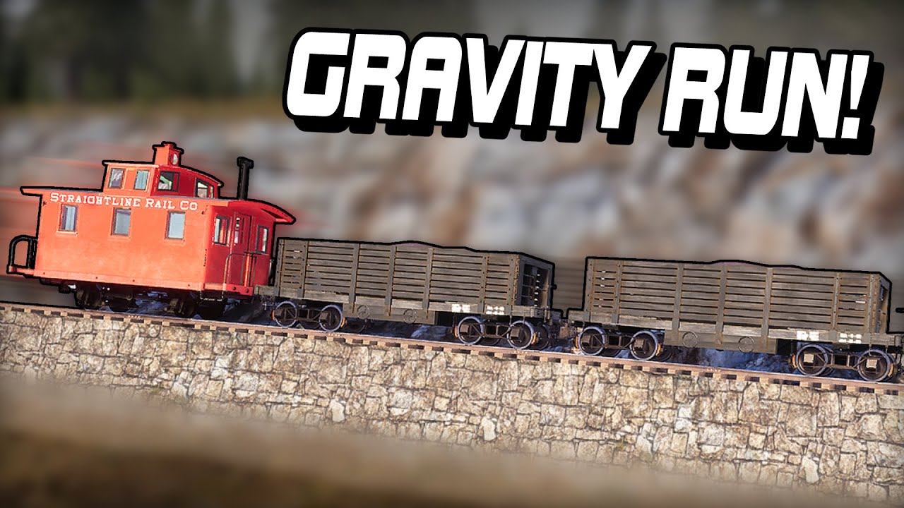 "Driving" a Gravity Powered Train Down a Mountain with Only Brakes in ...