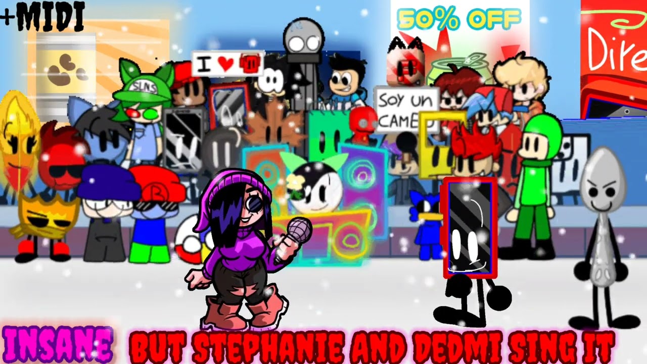 Insane MIDI but Stephanie And Dedmi Sing it - Insane Cover - FNF ...