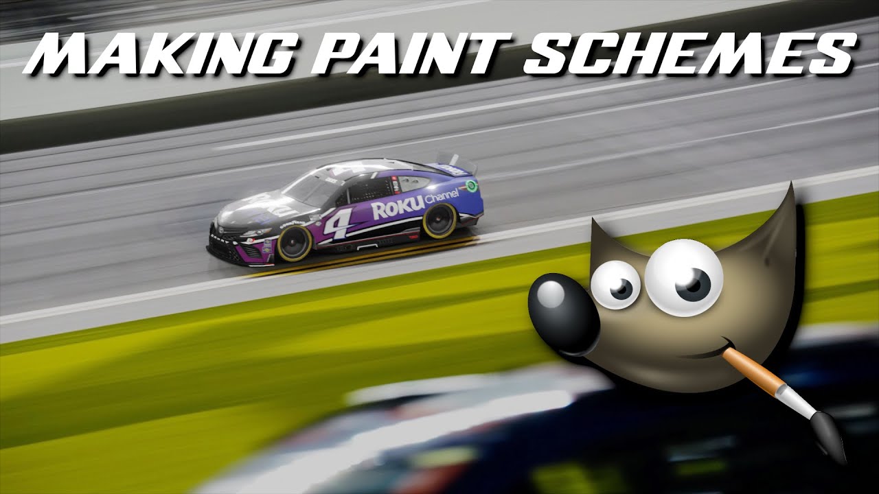 How to Make NASCAR Paint Schemes using GIMP for NR2003/Roblox - YouTube