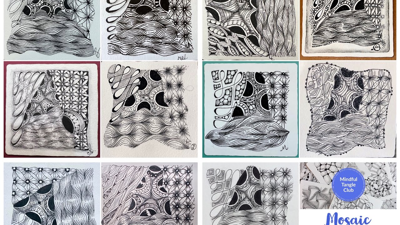 Mindful Tangle Club for Zentangle® Artists with Nancy Domnauer, CZT18 ...