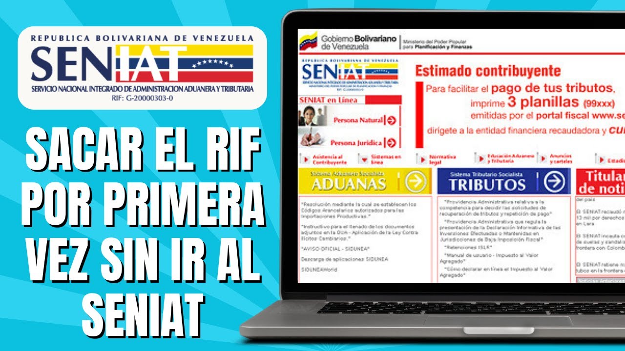 Cómo SACAR El RIF Por Primera Vez Sin Ir Al SENIAT - YouTube