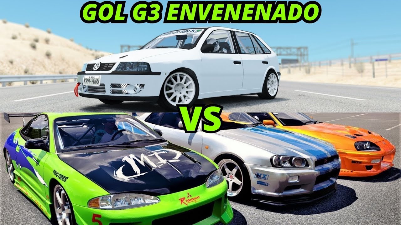 COLOQUEI O GOL G3 TURBO PRA CORRER CONTRA SUPER ESPORTIVOS - Assetto ...