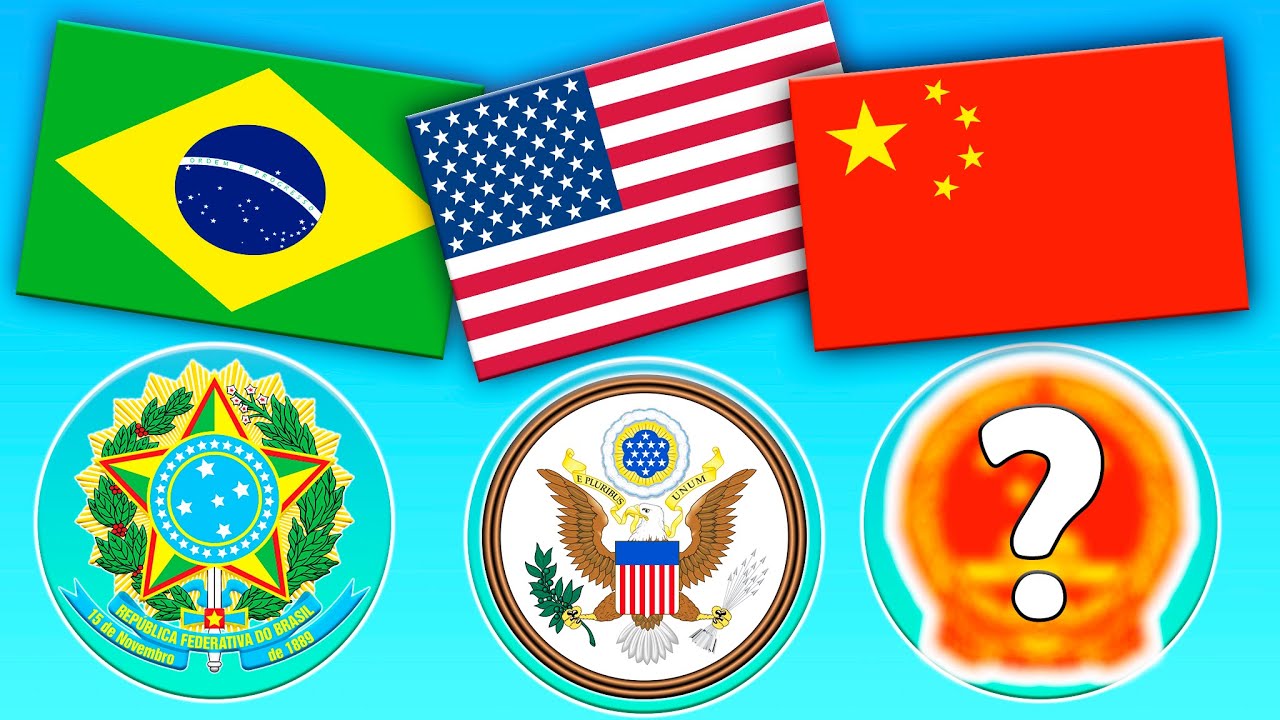 Flags of countries and their coats of arms | Fun with flags - YouTube