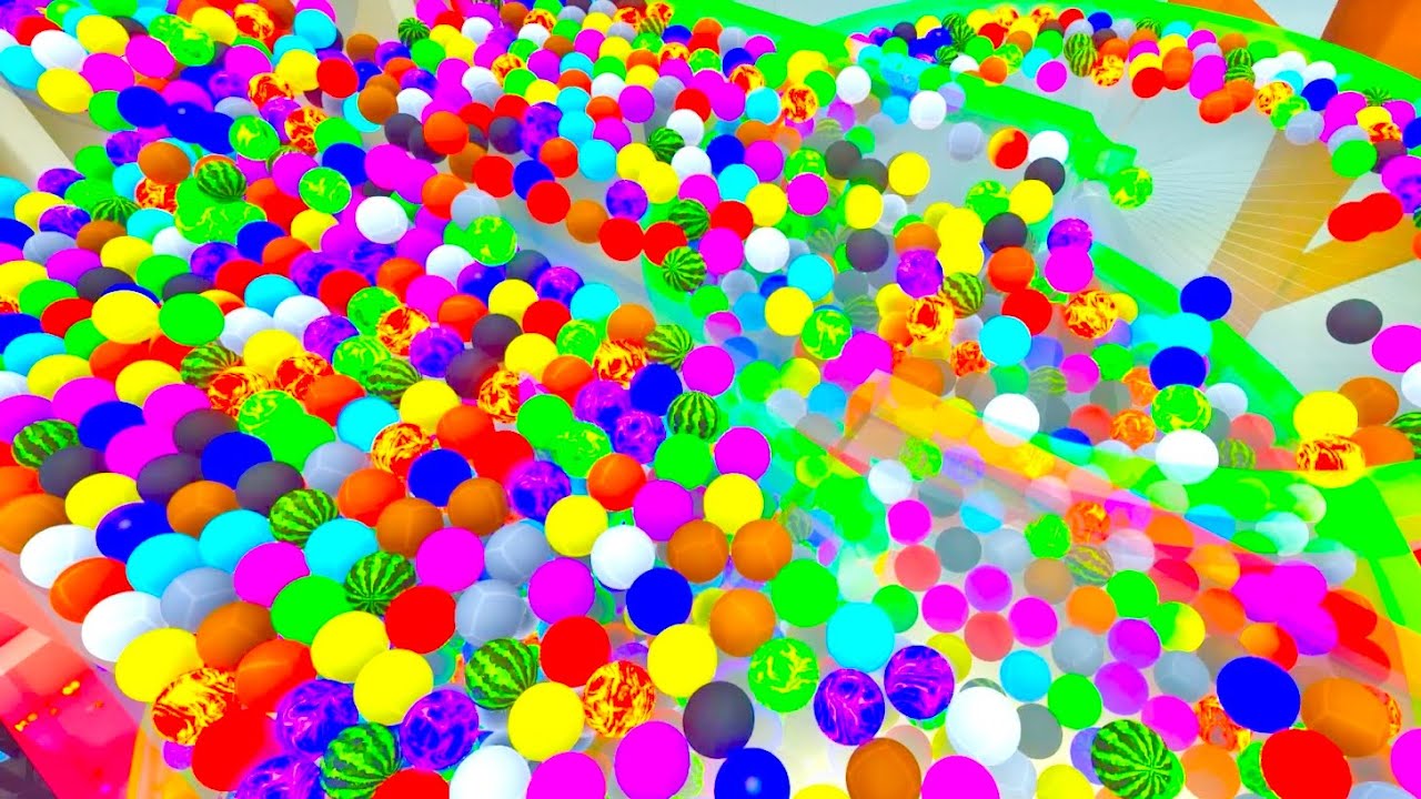 Be careful when viewing ⚠️ Marble Run 3D Race ASMR Marble World # ...