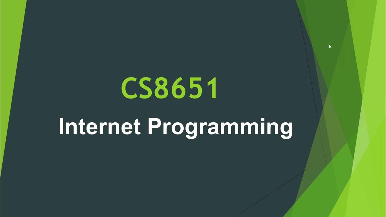 Cs8651 Internet Programming Important Questions Youtube