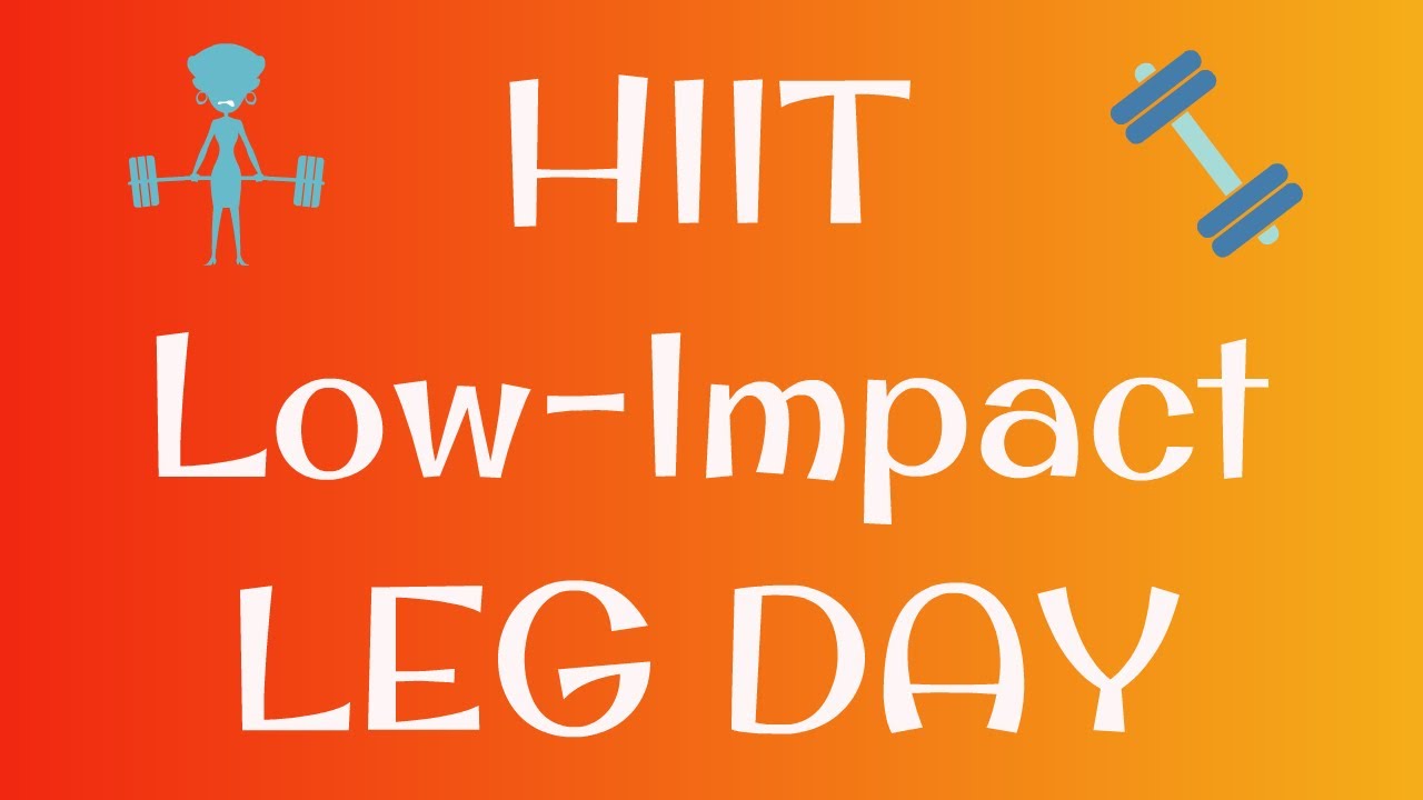 Low-Impact HIIT Leg Day - YouTube