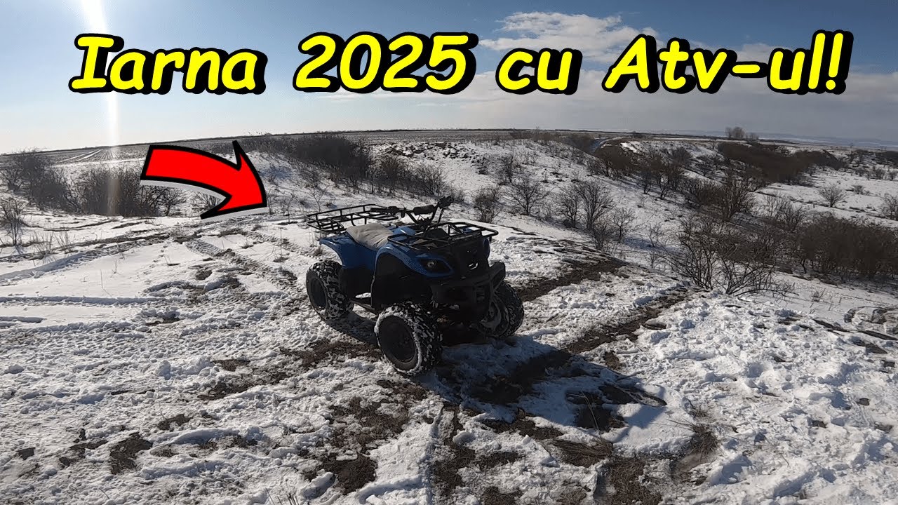 Zapada mare si peisaje de iarna cu Atv-ul! Atv Snow Vlog #37 - YouTube