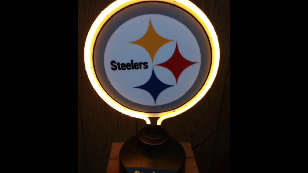 Steelers neon light ..... - YouTube