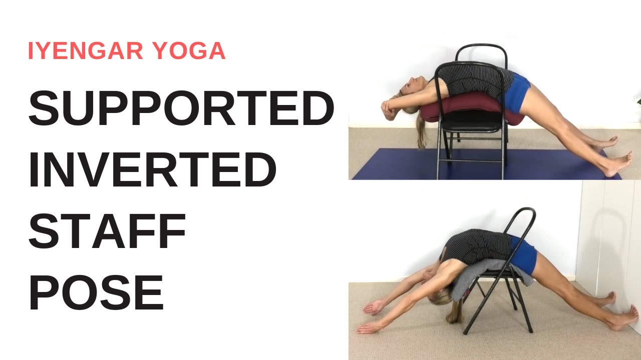 Inverted staff pose - supported - Iyengar Yoga - YouTube