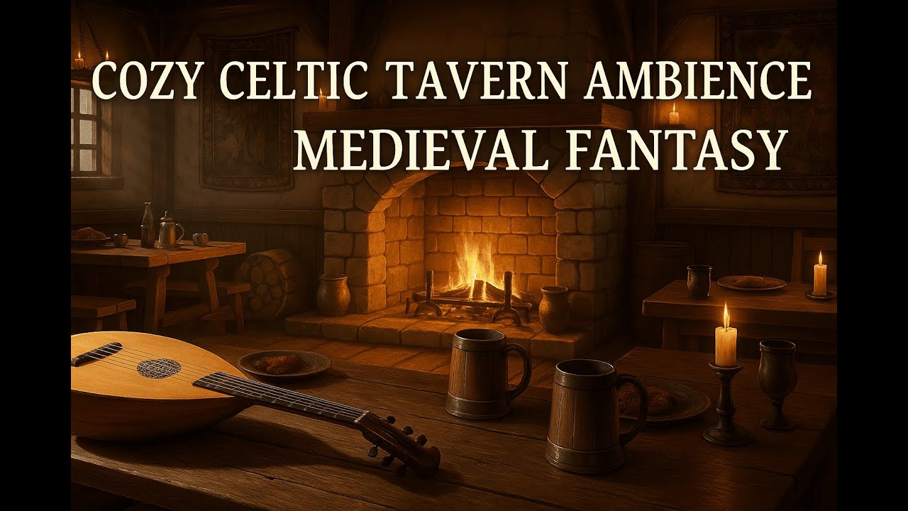 Cozy Celtic Tavern Ambience | Medieval Fantasy Music for DnD, Focus ...