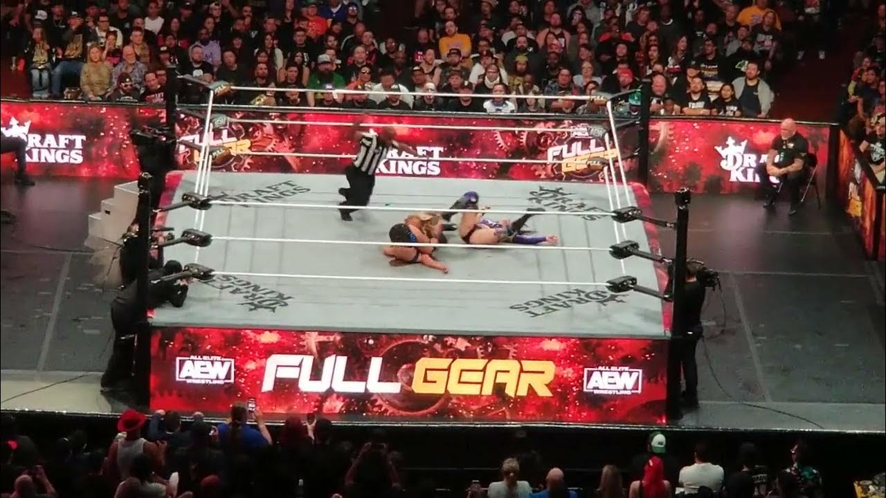 Julia Heart Vs Skye Blue Vs Kris Statlander, Women's AEW Championship, Full Gear PPV 2023 11-18 ...