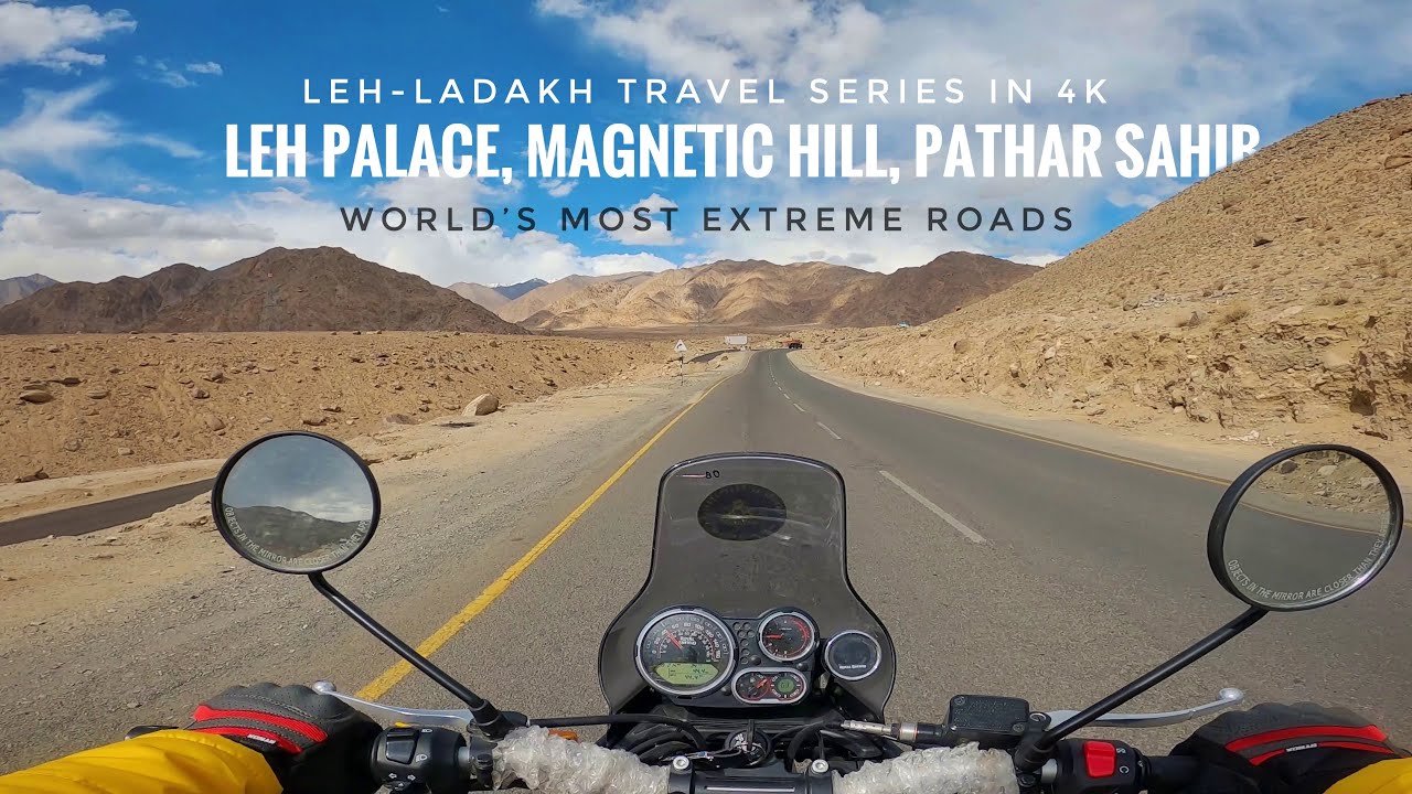 Magnetic Hill, Leh Palace, Gurudwara Pathar Sahib | EP2 | Bike Vlog RE ...