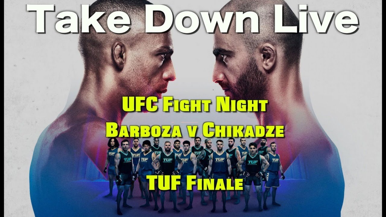 Take Down Live-UFC Fight Night-Barboza v Chikadze - YouTube