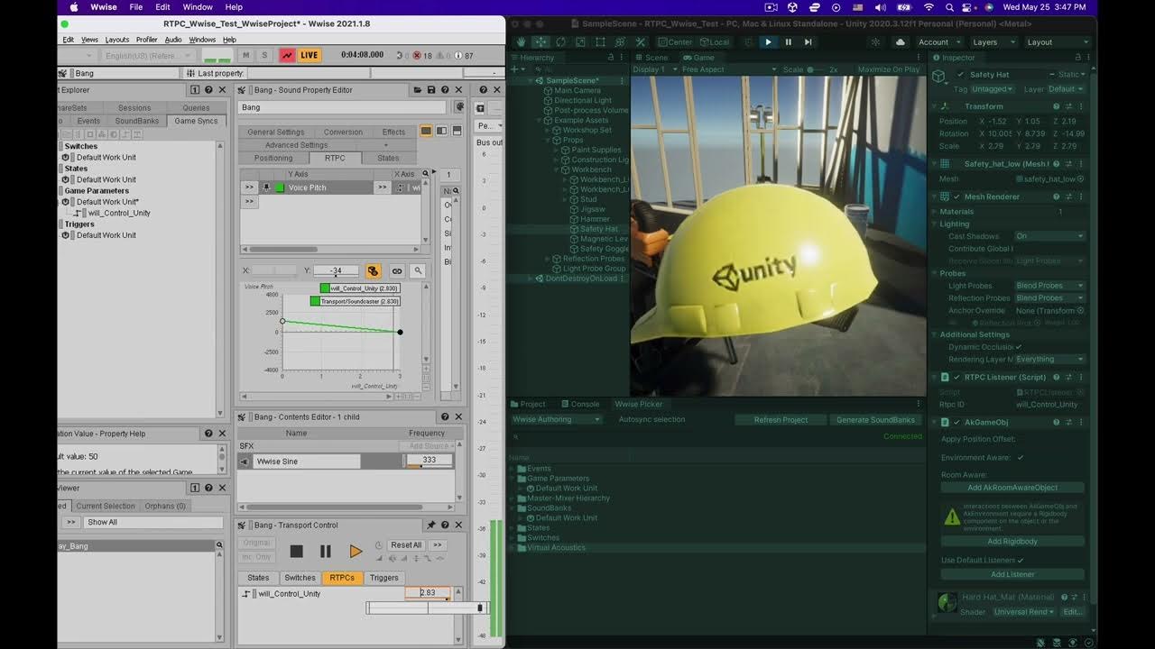 Wwise + Unity | Change the Scale of the Game Object with RTPC - YouTube
