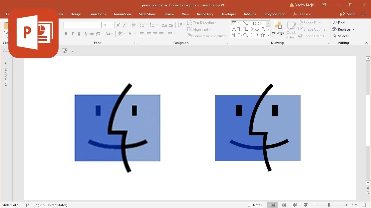 How to create MacOS Finder icon in Microsoft PowerPoint (Tutorial ...